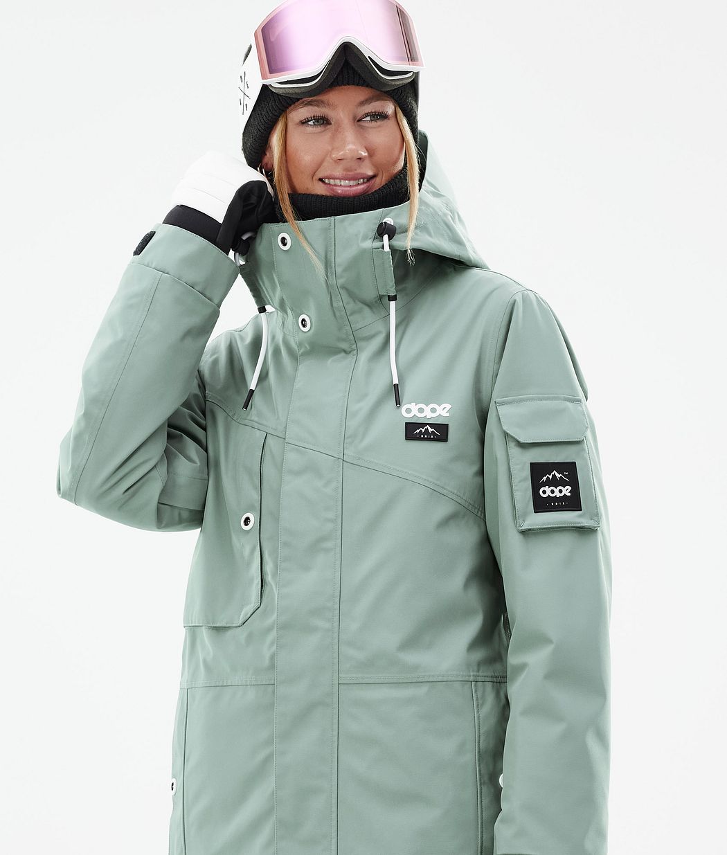 Dope Adept W Snowboardjacke Damen Faded Green - Grün | Ridestore.de