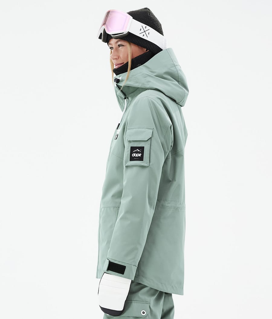 Dope Adept W Snowboardjacke Damen Faded Green - Grün | Ridestore.de