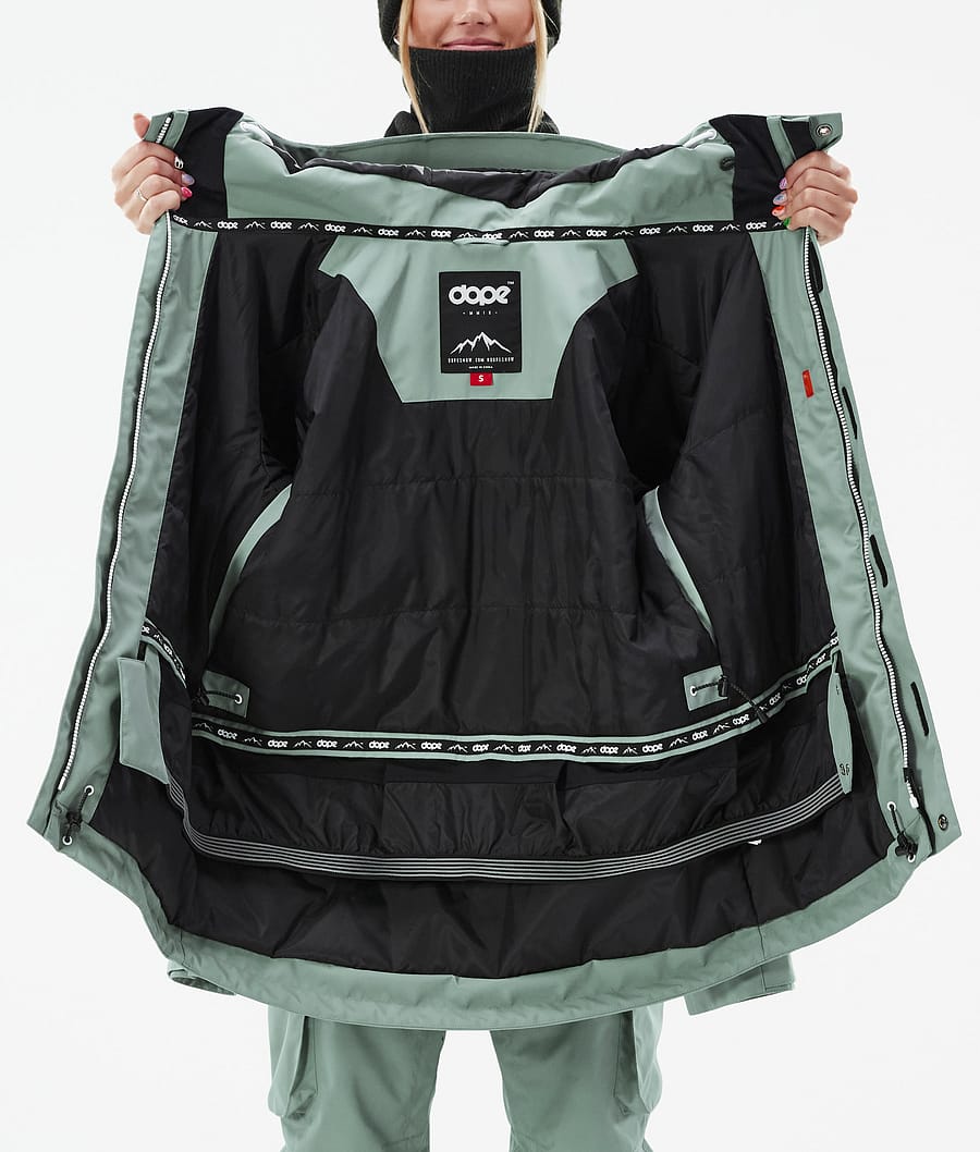 Dope Adept W Snowboardjacke Damen Faded Green - Grün | Ridestore.de